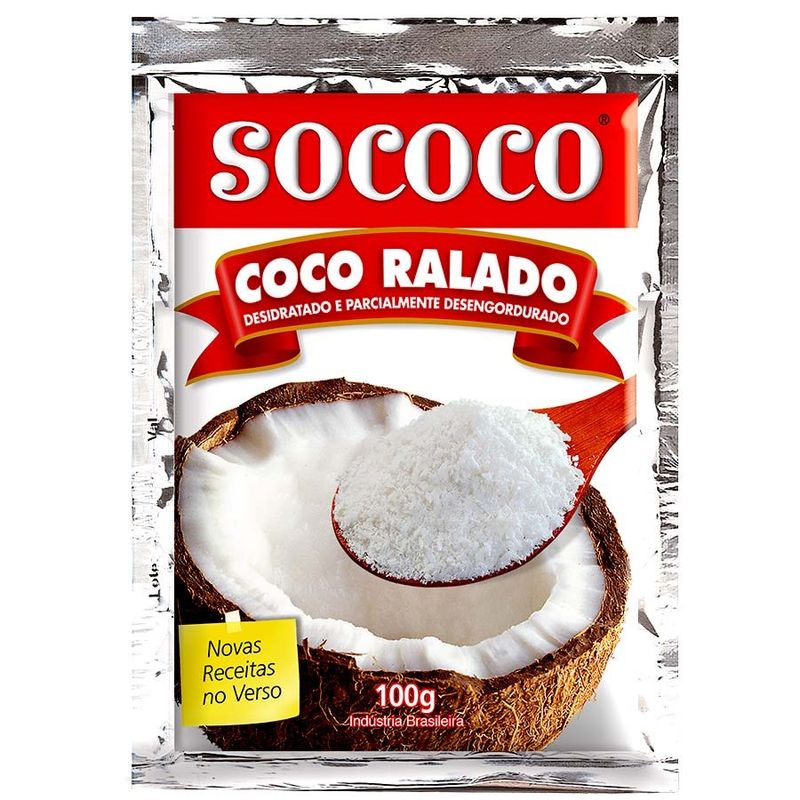Coco Ralado 100g SOCOCO - Loja Santo Antonio
