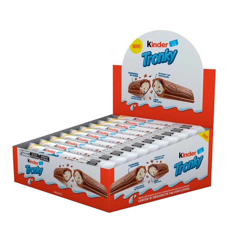 Kinder Tronky 18G 10 Unidades FERRERO - Loja Santo Antonio