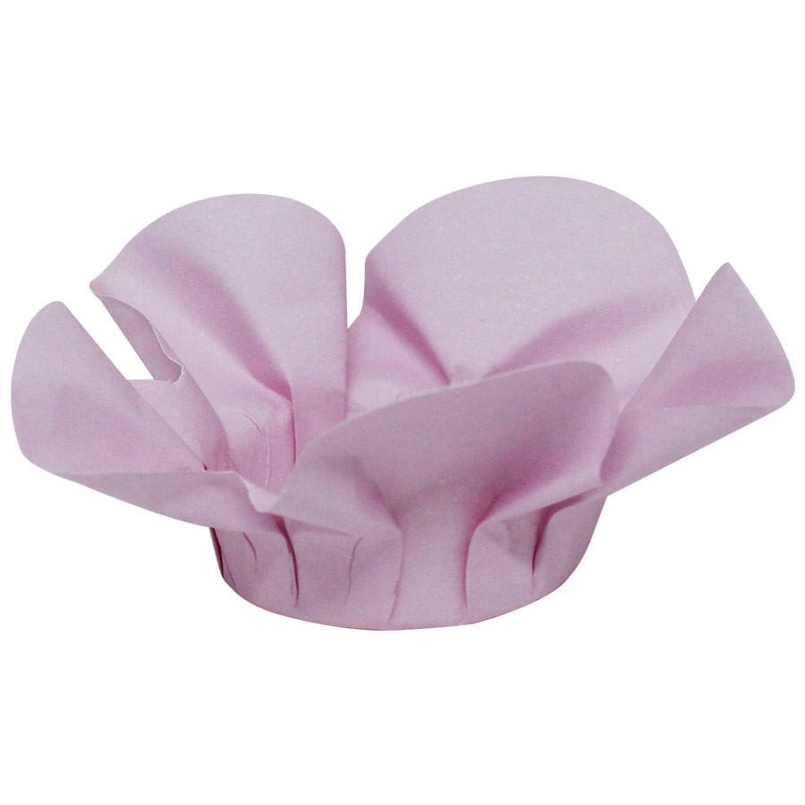 Forminha para Doce Flor Hibisco Lisa Rosa com 40 un RO ARTESANATO ...