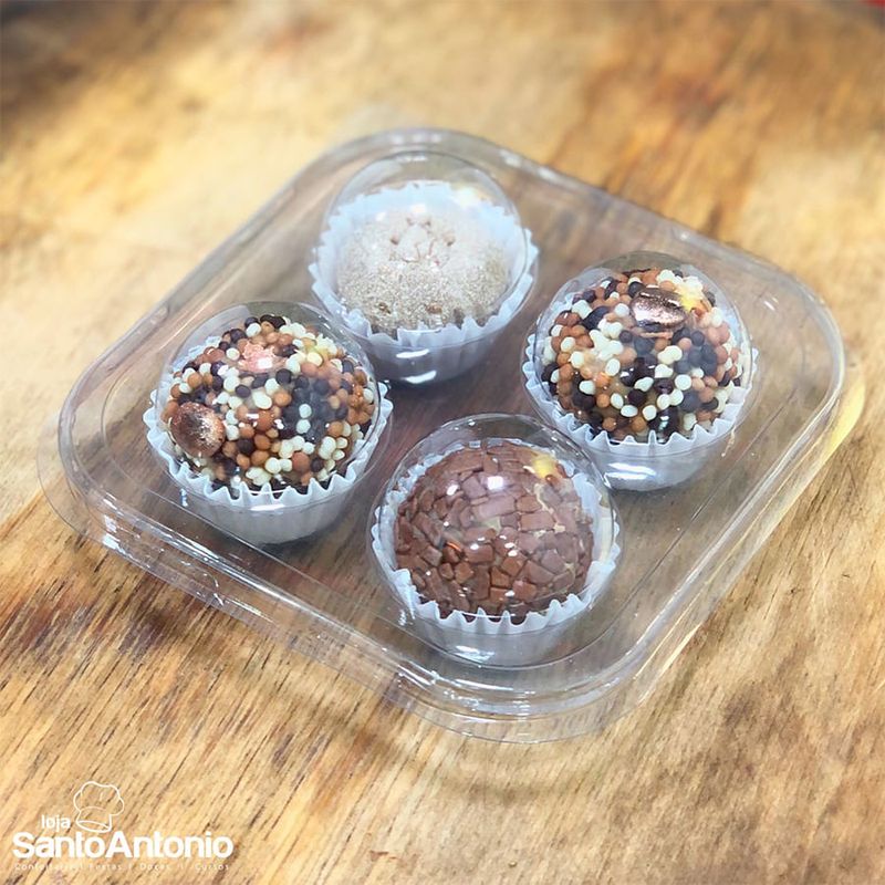 EMBALAGEM PARA BRIGADEIRO BLISTER PARA 4 DOCES - 10UN (P0575) YINPACK ...